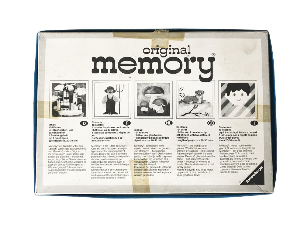 Vintage Original memory® game 1981 edition - Online | Memozor