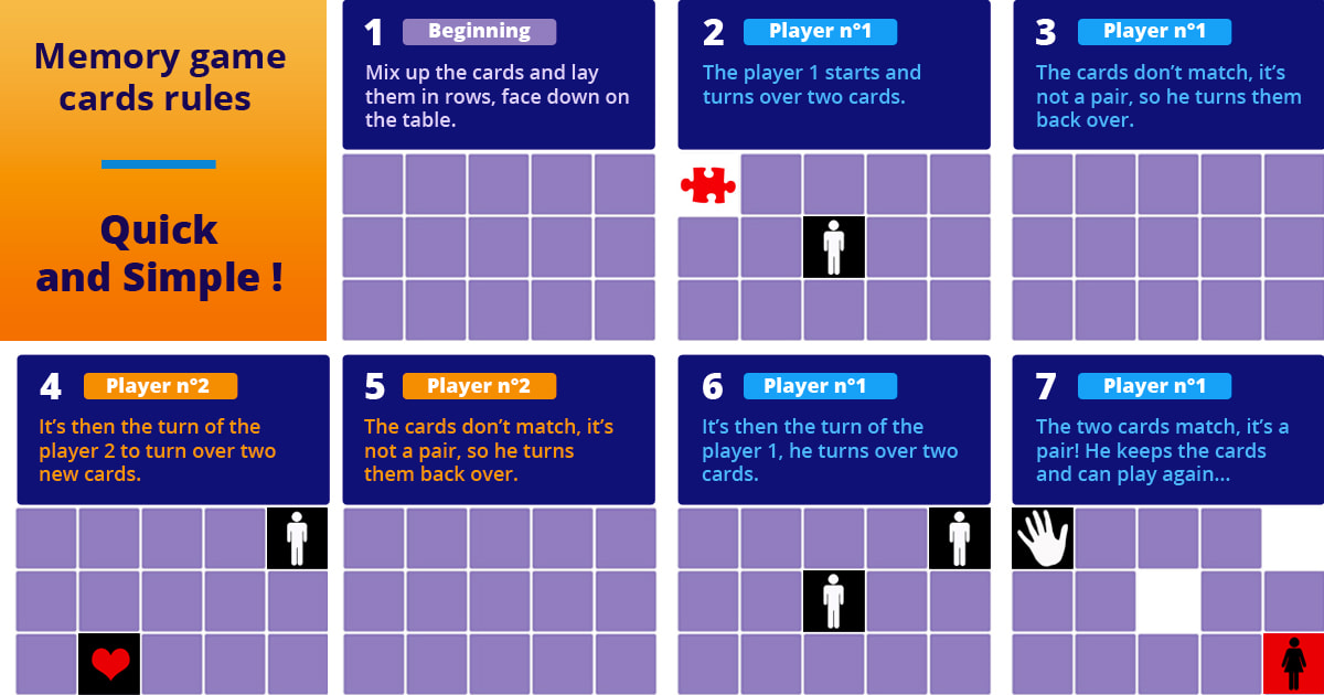 Rules Of The Matching Game Quick Simple Memozor Rules Of The Matching Game Quick Simple Memozor