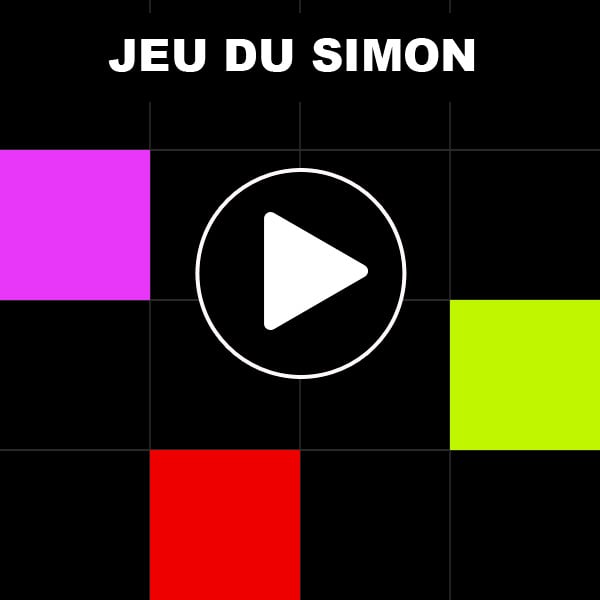 Jeu du Simon aux cases colorées - En ligne et gratuit | Memozor